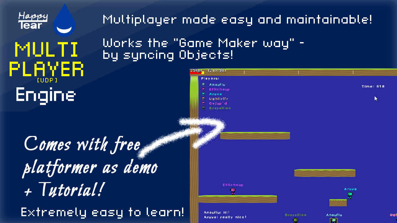 MOVED - Multiplayer Engine by HappyTearParakoopa | GameMaker: Marketplace