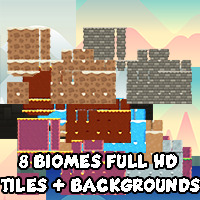 Platformer Tilesets 8 Biomes FULL HD by Xerise | GameMaker: Marketplace