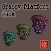 Grassy Platform Pack by Undergroundies | GameMaker: Marketplace