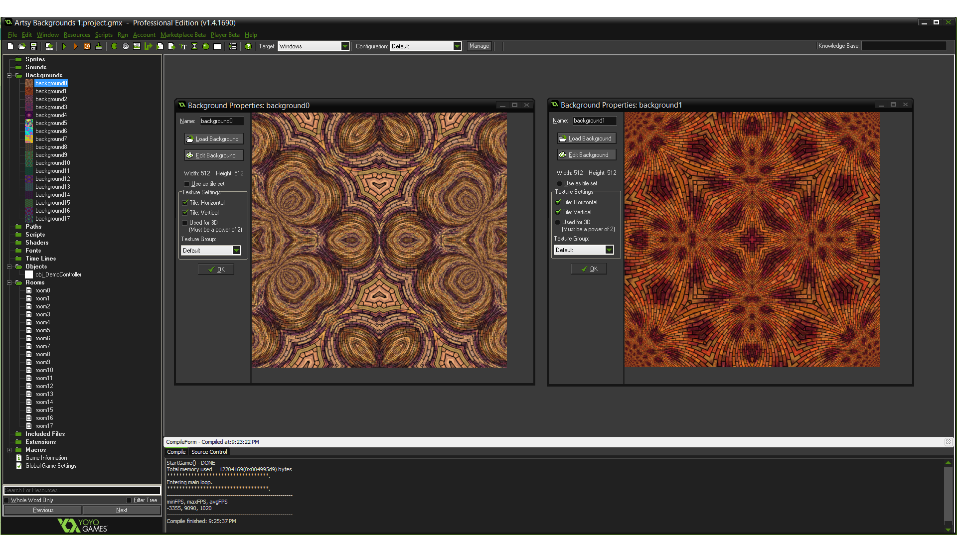 Artsy Backgrounds 1 by Overdriven Software | GameMaker: Marketplace