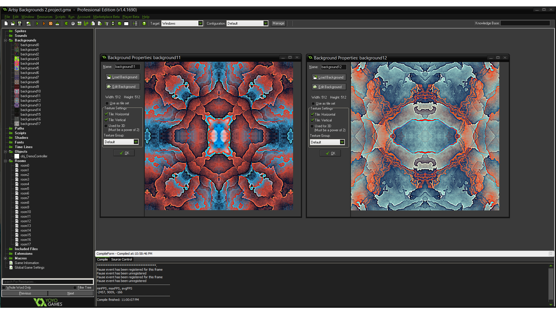 Artsy Backgrounds 2 by Overdriven Software | GameMaker: Marketplace