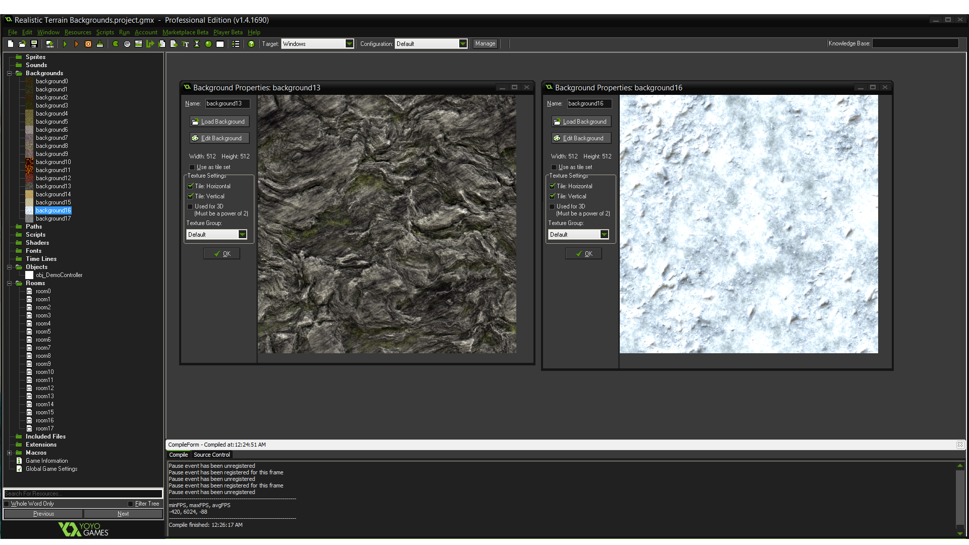 Realistic Terrain Backgrounds by Overdriven Software | GameMaker ...