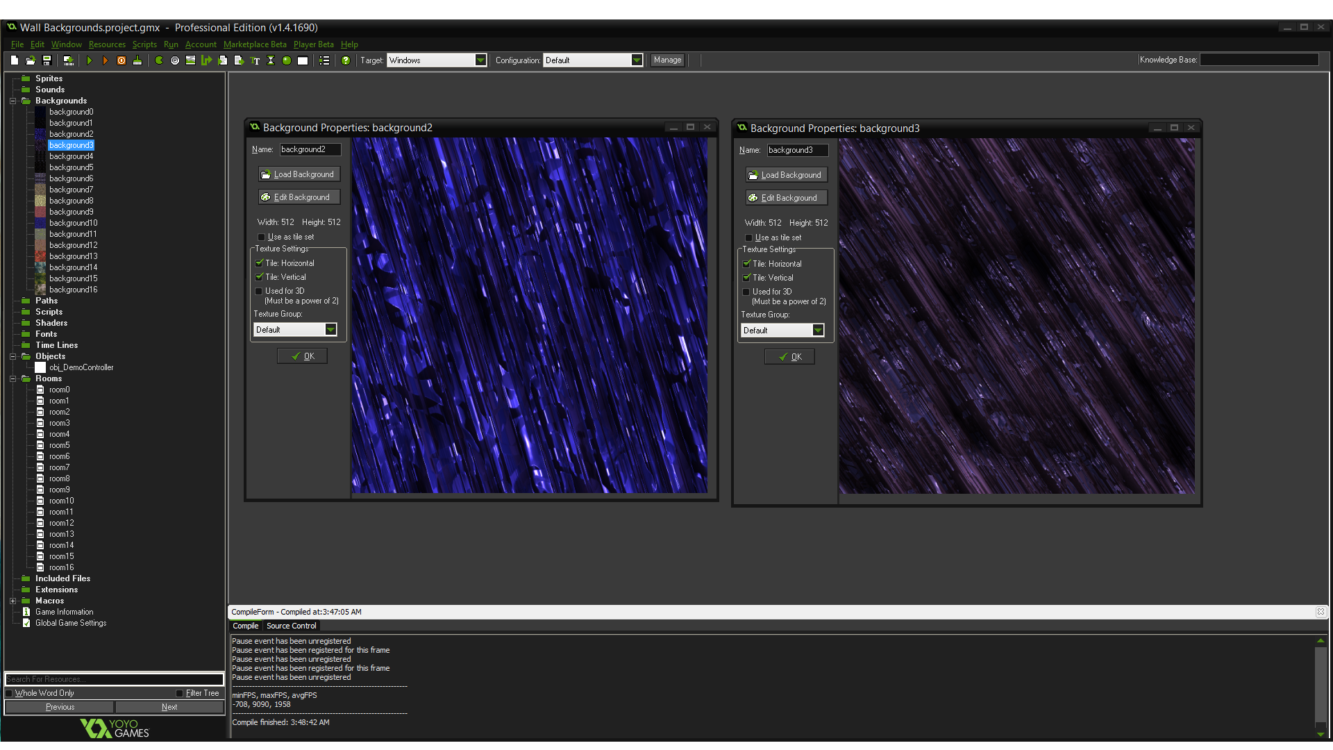 Wall Backgrounds by Overdriven Software | GameMaker: Marketplace