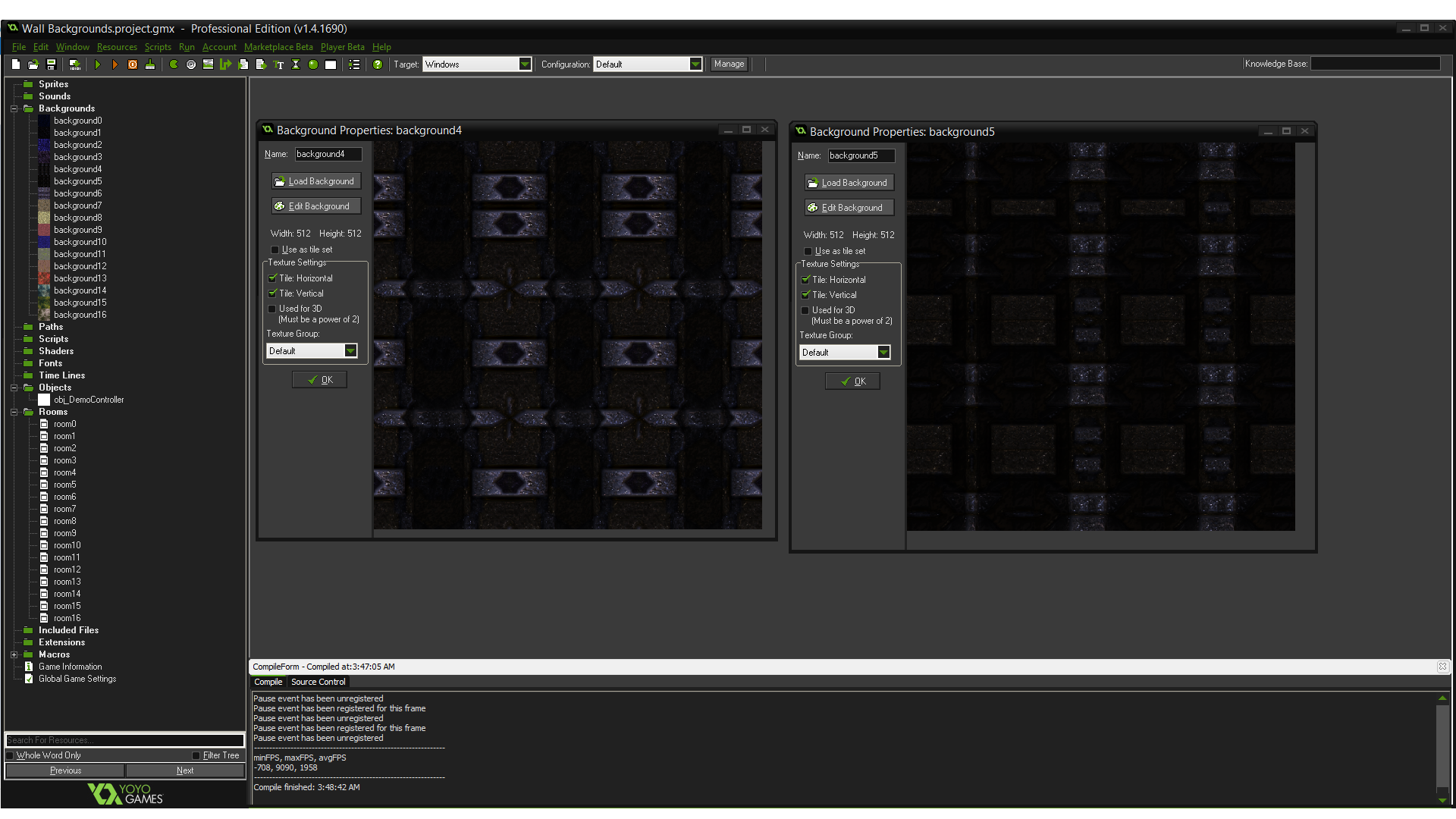 Wall Backgrounds by Overdriven Software | GameMaker: Marketplace