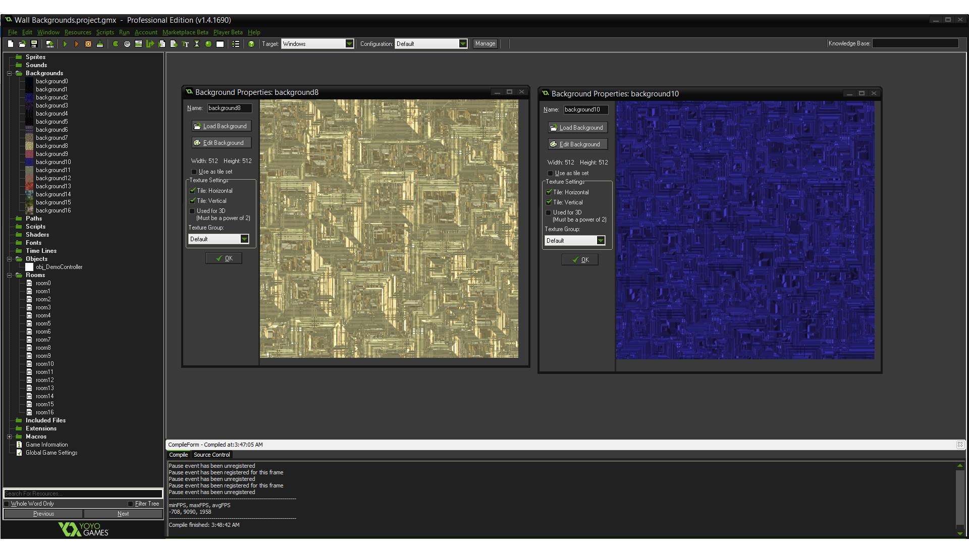 Wall Backgrounds by Overdriven Software | GameMaker: Marketplace