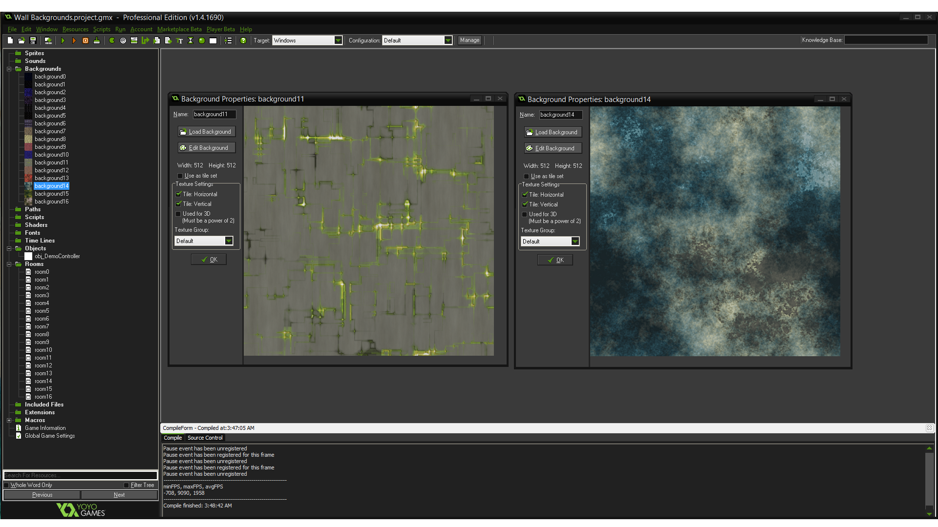 Wall Backgrounds by Overdriven Software | GameMaker: Marketplace