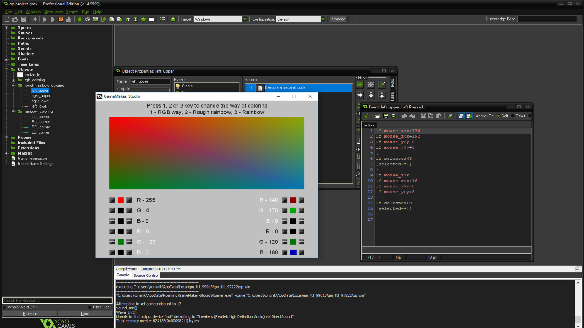 Rectangle coloring by MMM games | GameMaker: Marketplace