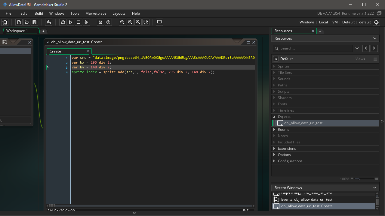 Allow Data URI on HTML5 by YellowAfterlife [freeware] | GameMaker: Marketplace